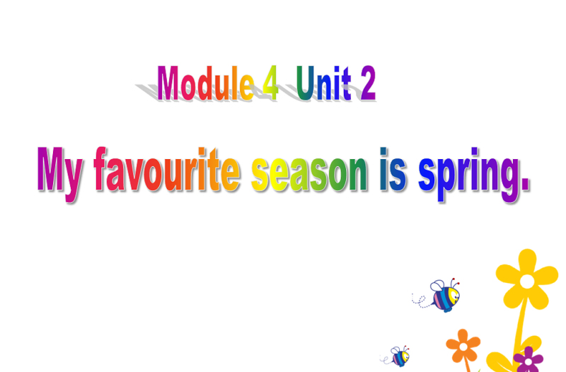 《My favourite season is spring》PPT课件2-PPT模板-工图网